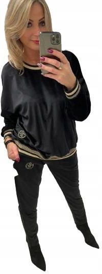 Czarna bluza welurowa S/M firmy Megi Collection - Ceny i opinie - Ceneo.pl