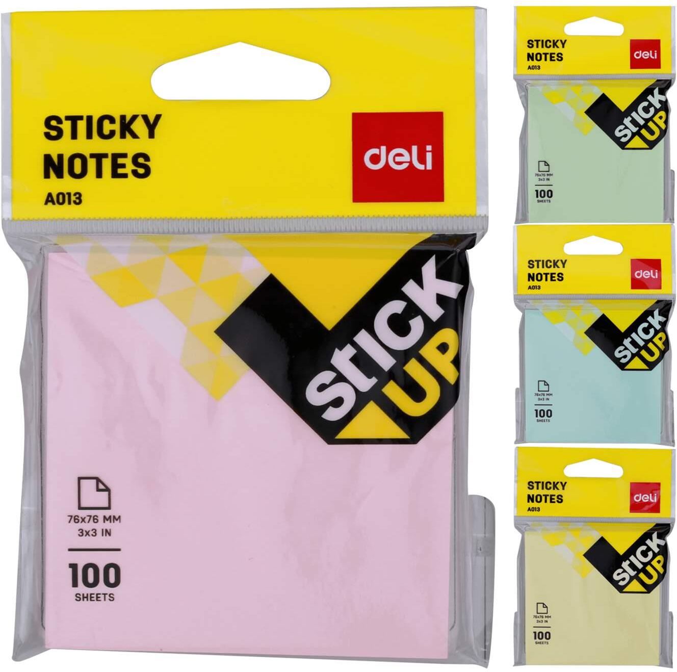 Notes Samoprzylepny Deli 76Mm*76Mm 100 Kartek Mix Kolorów - Ceny i ...