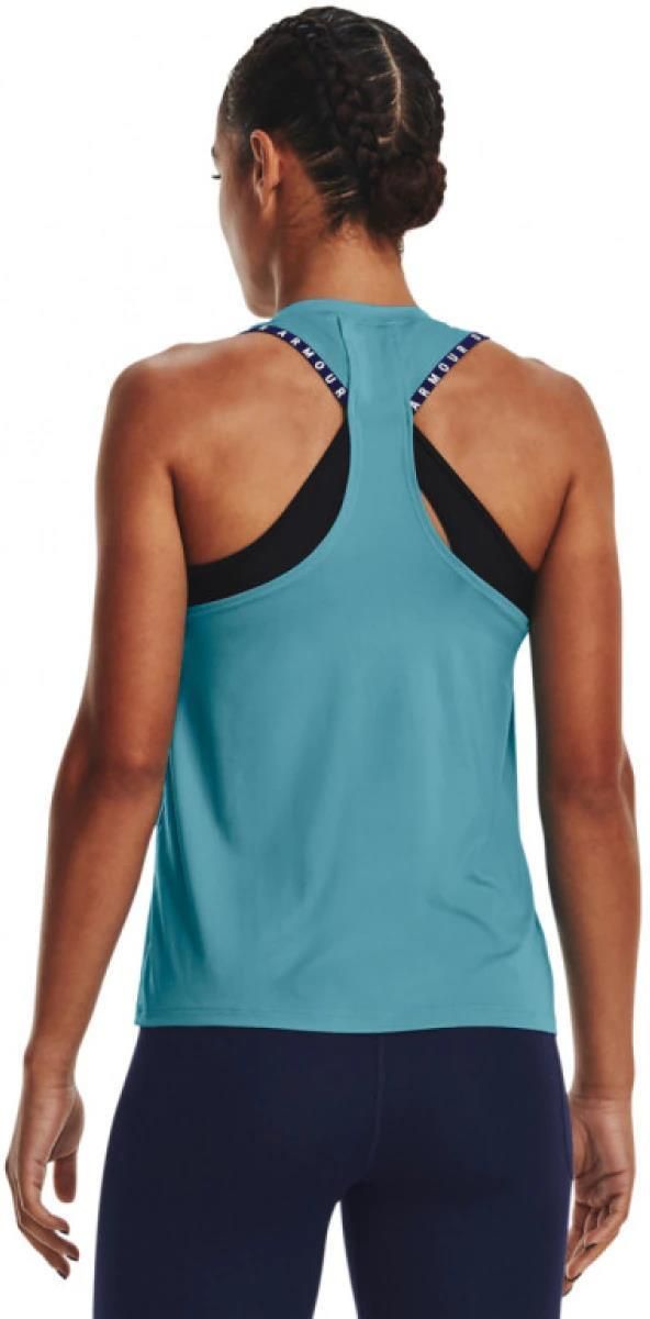 Damski top trenignowy Under Armour Knockout Novelty Tank - niebieski ...
