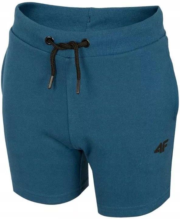 Krótkie spodenki dresowe chłopięce 4F HJL22 JSKMD001 164 cm Niebieski - Ceny i opinie - Ceneo.pl