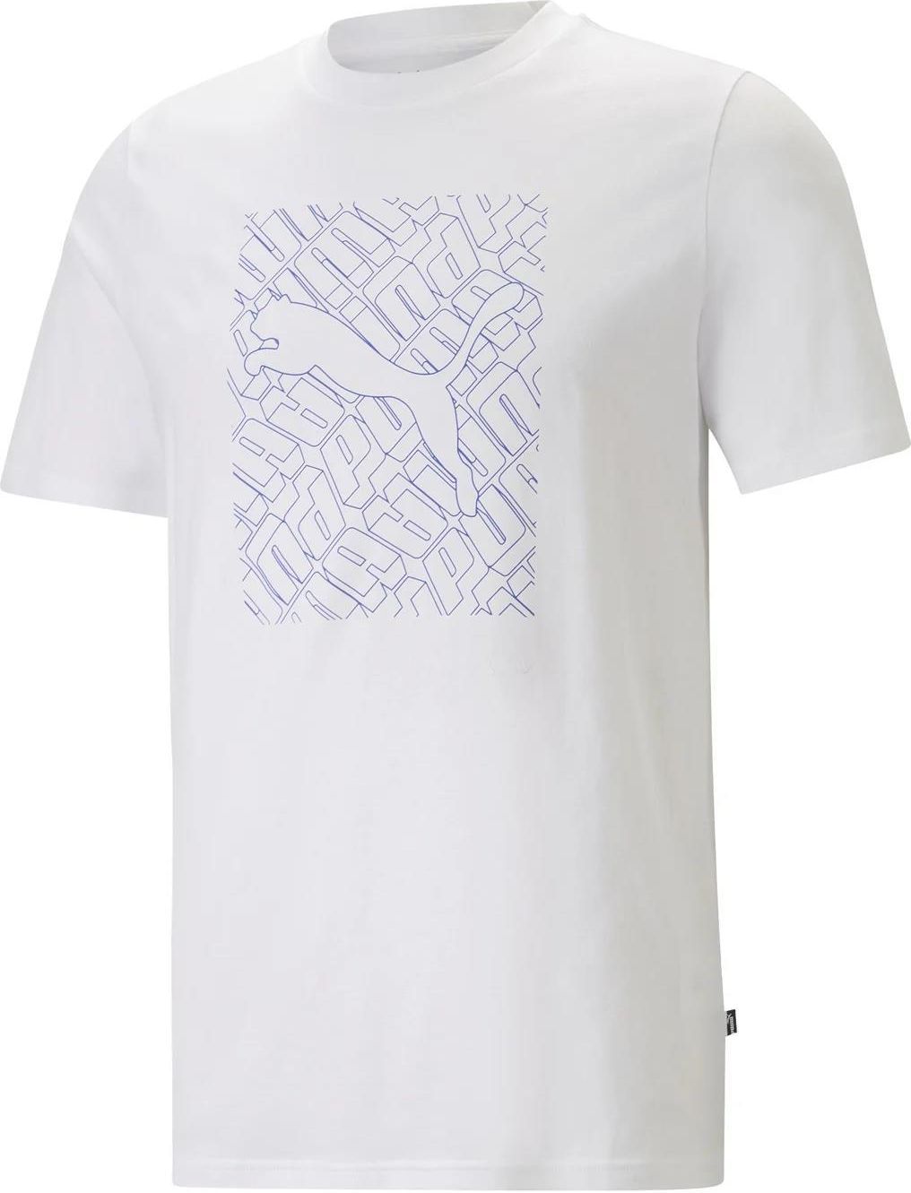 Męska Koszulka z krótkim rękawem Puma Graphics Cat Tee 67447402 – Biały ...