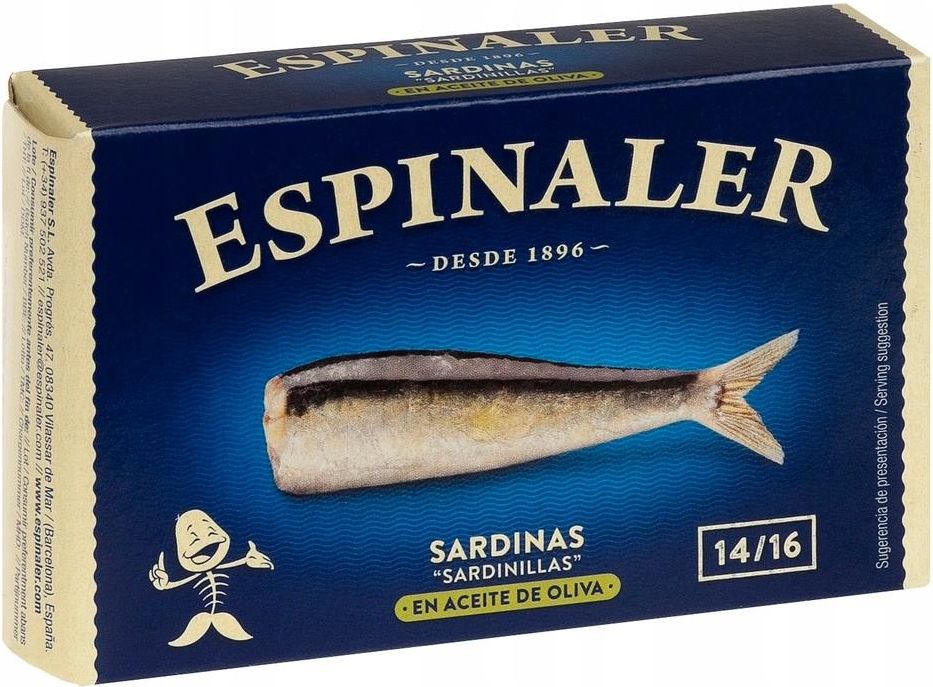 Espinaler Sardynki Małe W Oliwie Z Oliwek (14-16 Sztuk) 115G - Ceny i ...