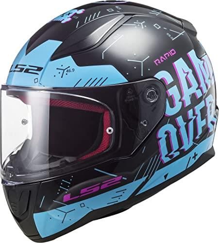Kask motocyklowy Ls2 Na Całą Twarz Rapid Player Black Sky Blue - Opinie ...