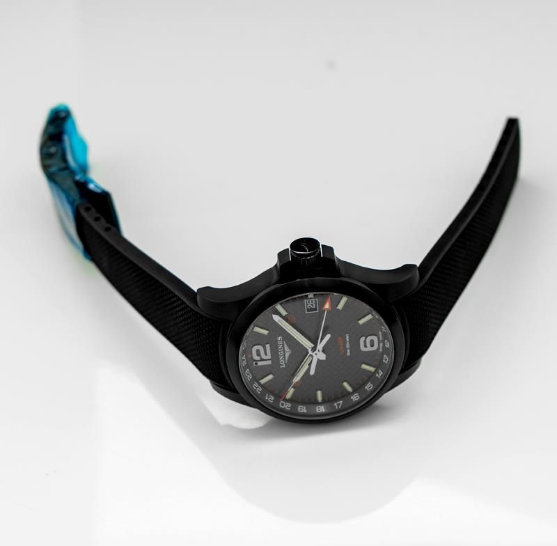 Longines Conquest VHP GMT 41 PVD Black Rubber 41MM L37182669 - Zegarki - Ceny i opinie - Ceneo.pl