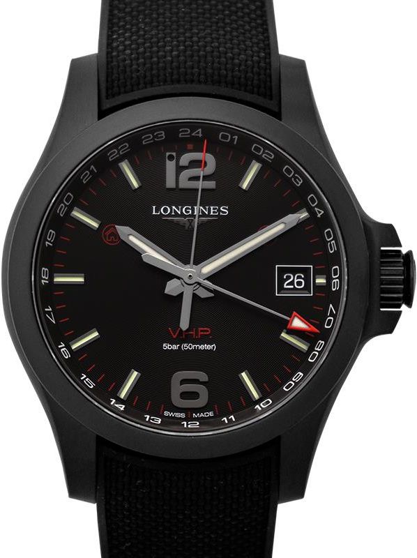 Longines Conquest VHP GMT Quartz Black Dial L37182569 - Zegarki Męskie - Ceny i opinie - Ceneo.pl