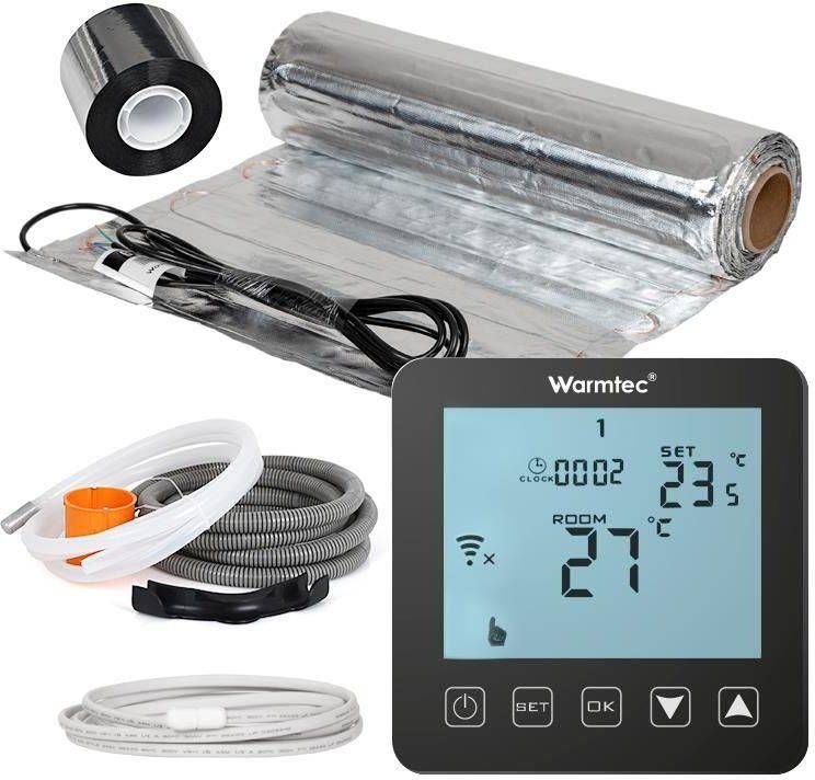 Ogrzewanie podłogowe Warmtec Zestaw Ogrzewania Podłogowego Pod Panele Mata Grzewcza AL-200 20 ...
