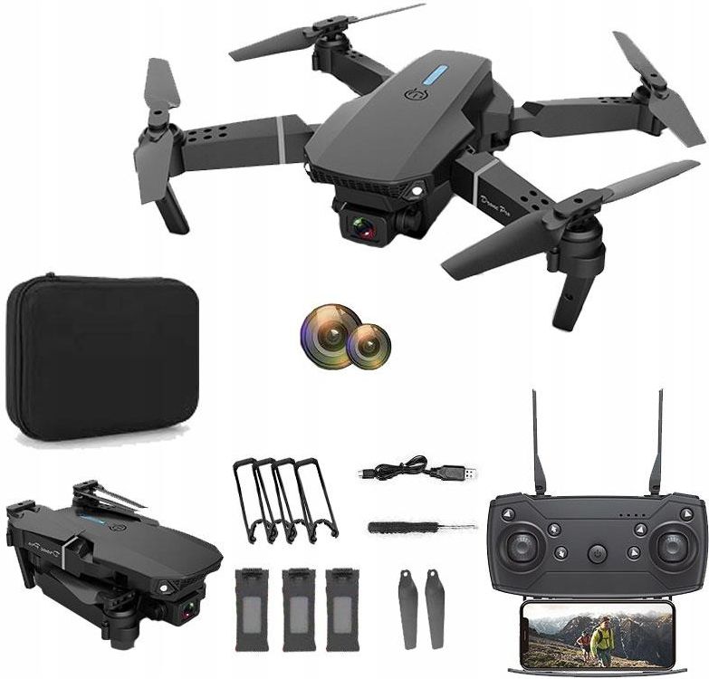 E88 Fpv Training Drones 2 Cameras 1080P Wifi - Ceny i opinie - Ceneo.pl
