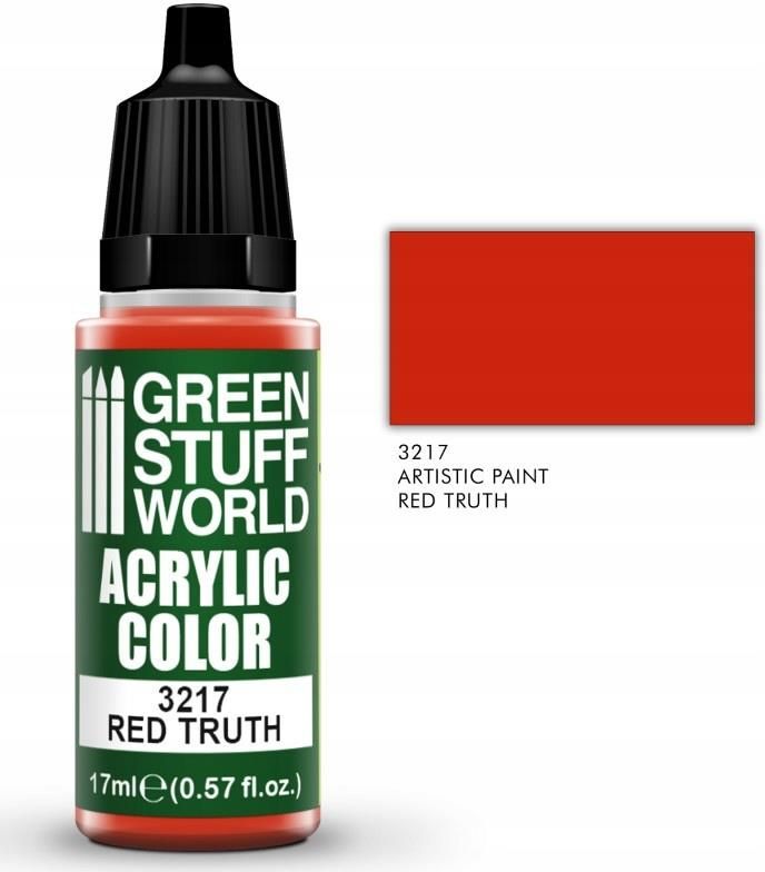 Green Stuff World Acrylic Color Paint Red Truth Farba 17Ml - Ceny i ...
