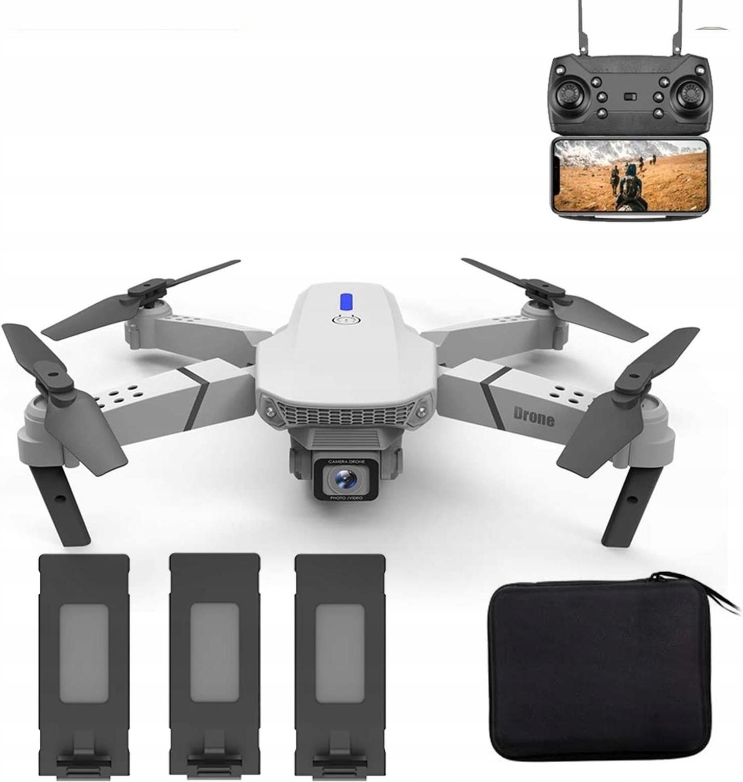 Dron Z 2 Kamery 4K Hd Fpv Mini Zabawka 3 Bateria - Ceny i opinie - Ceneo.pl