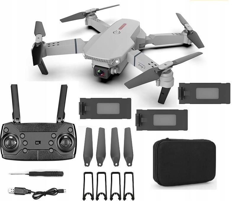 Dron E88 Pro 2Xkamera 4K 1080P Wifi Fpv +3 Baterie - Ceny i opinie ...