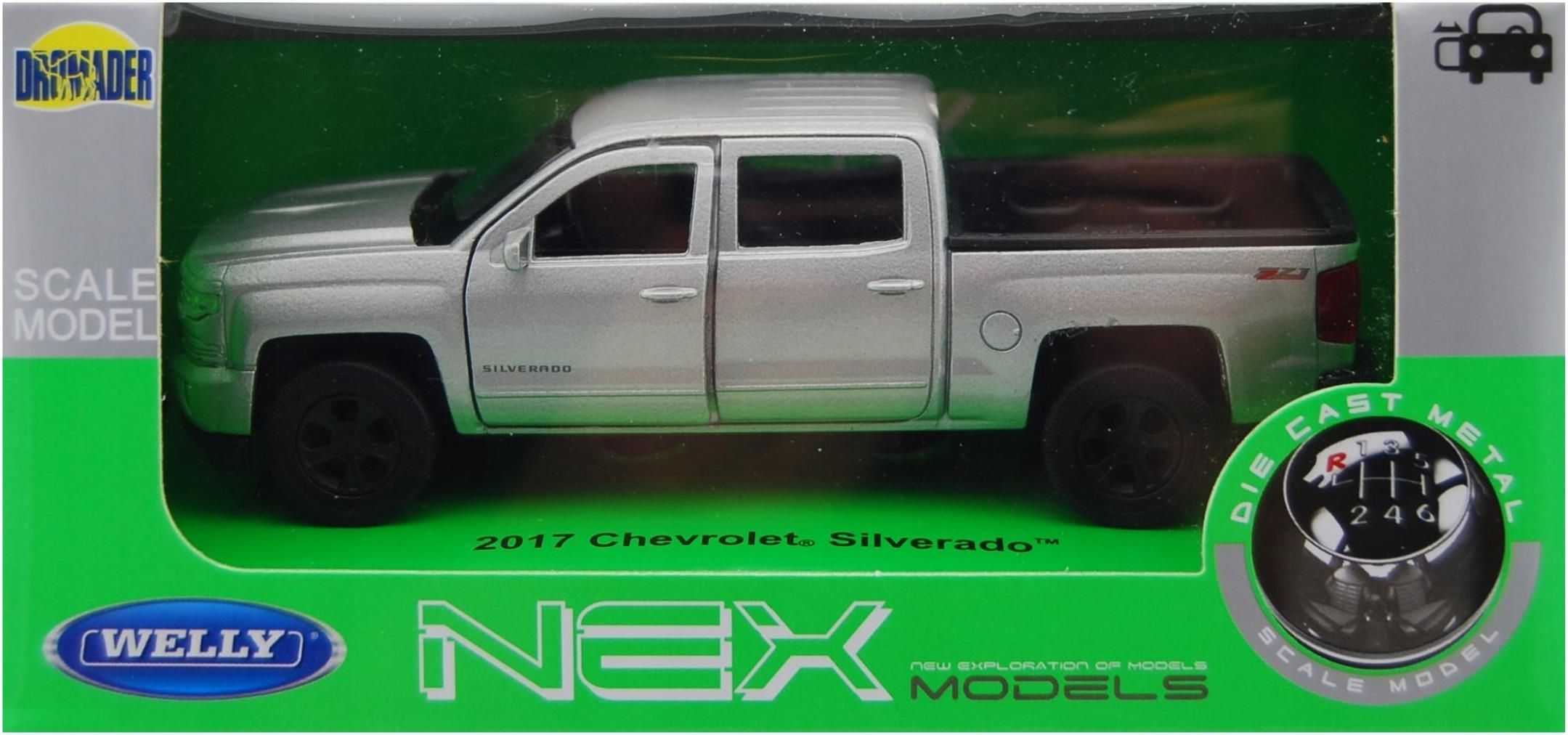 Welly 2017 Chevrolet Silverado Srebrny 1:34 Nowy - Ceny i opinie - Ceneo.pl