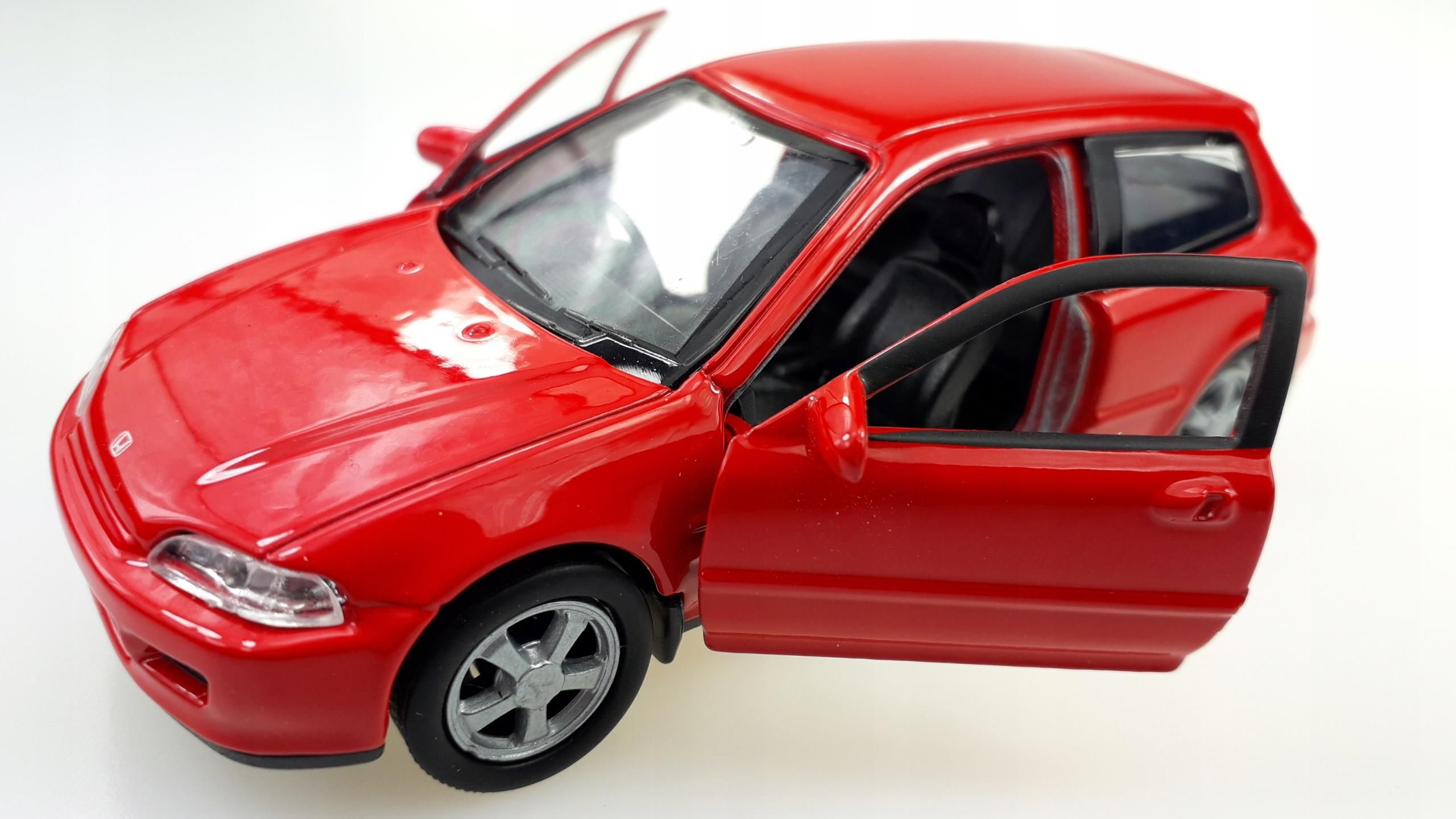Honda CIVIC Czerwona Metalowy Model Welly 1:34 - Ceny i opinie - Ceneo.pl