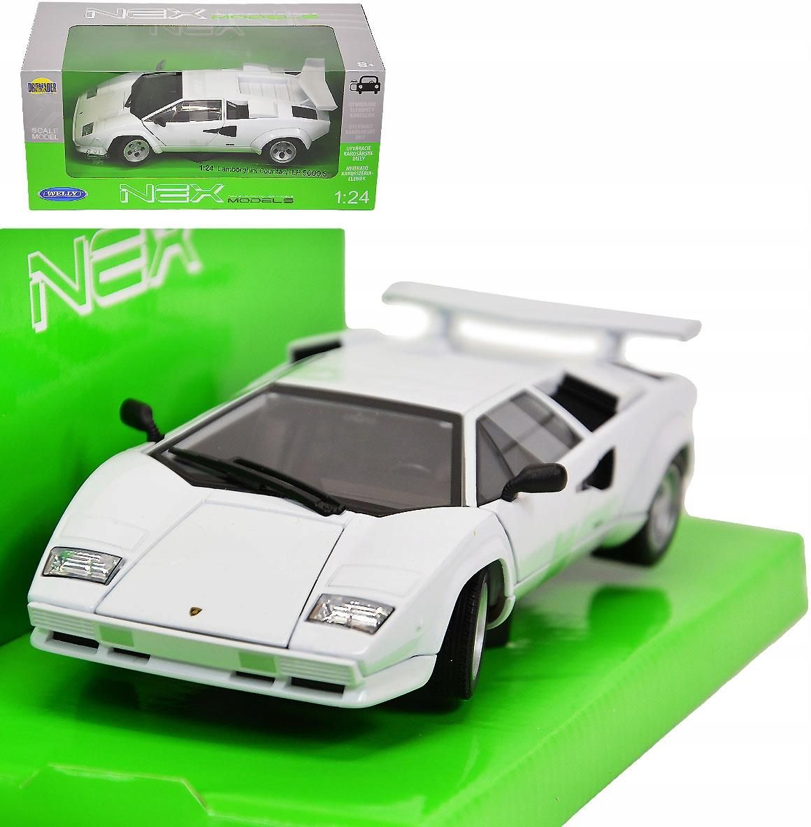 1:24 Welly Lamborghini Countach Lp 500 S White - Ceny i opinie - Ceneo.pl