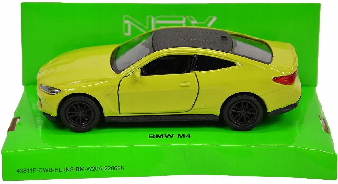 Welly 1:34 Bmw M4 2020 Yellow Lime - Ceny i opinie - Ceneo.pl