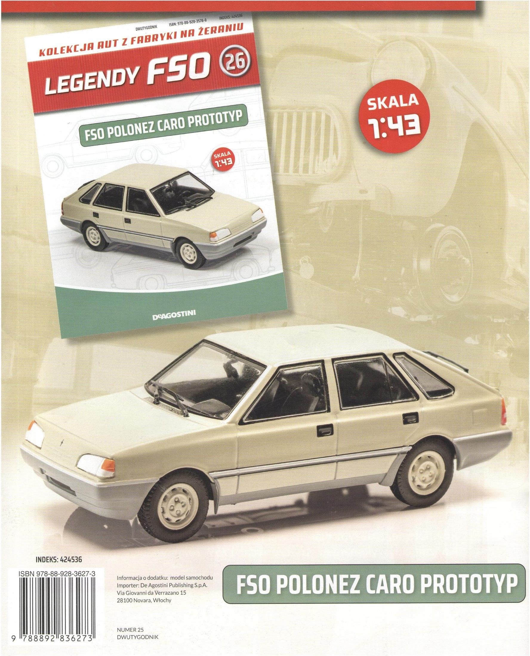 Deagostini Legendy Fso Nr 26 Fso Polonez Prototyp Model - Ceny i opinie ...