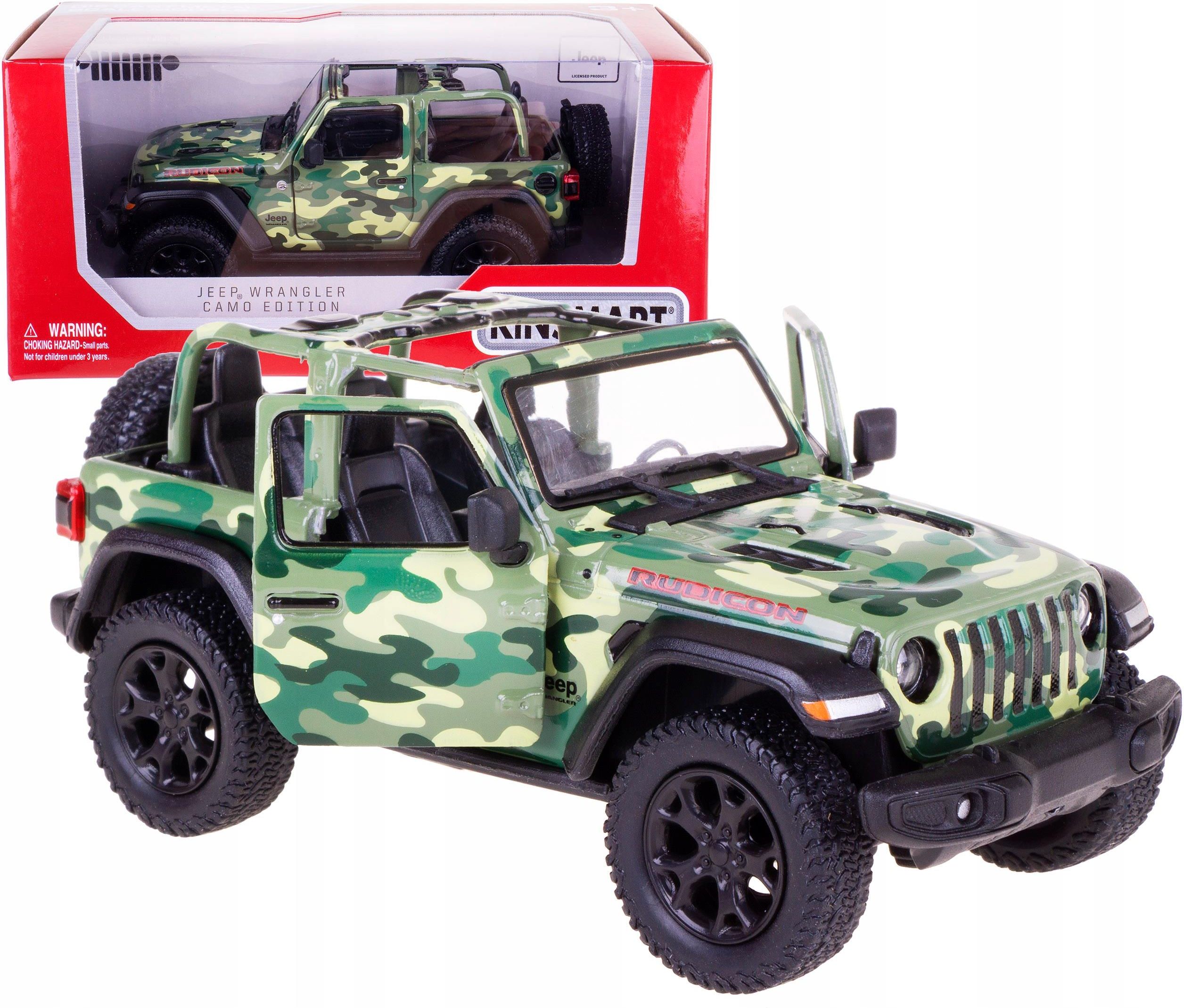 Kinsmart Jeep Wrangler Camo Model Metal 1:34 Box Z - Ceny i opinie ...