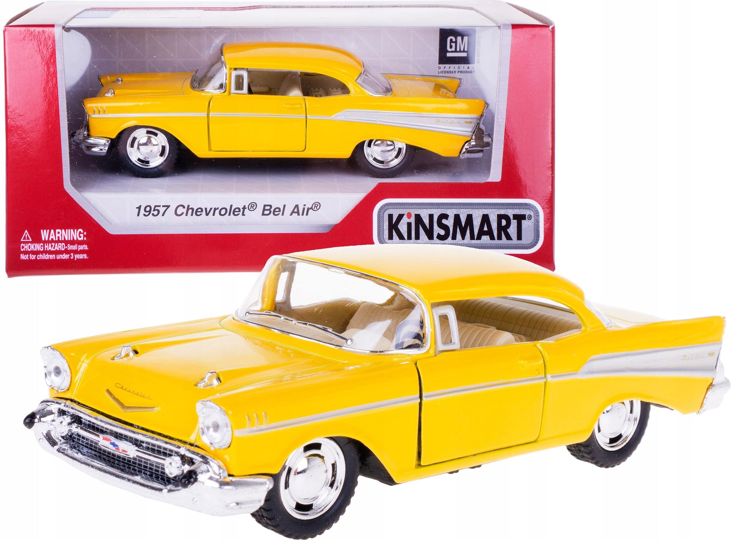 Kinsmart Chevrolet Bel Air Metalowy 1:40 Box Żółty - Ceny i opinie ...