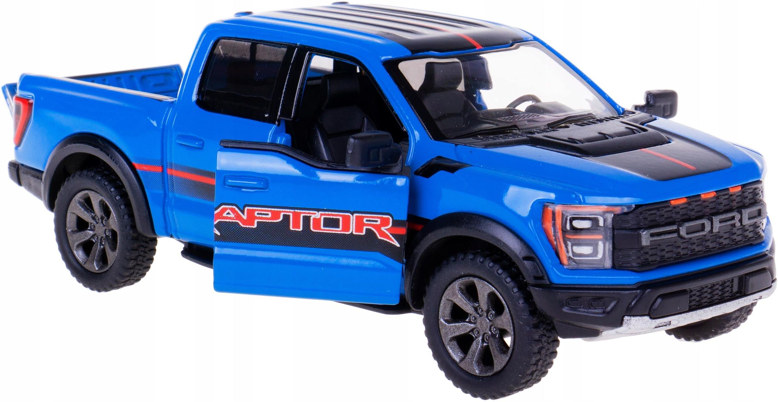 Kinsmart Ford F-150 Raptor 2022 Livery 1:46 Niebie - Ceny i opinie ...