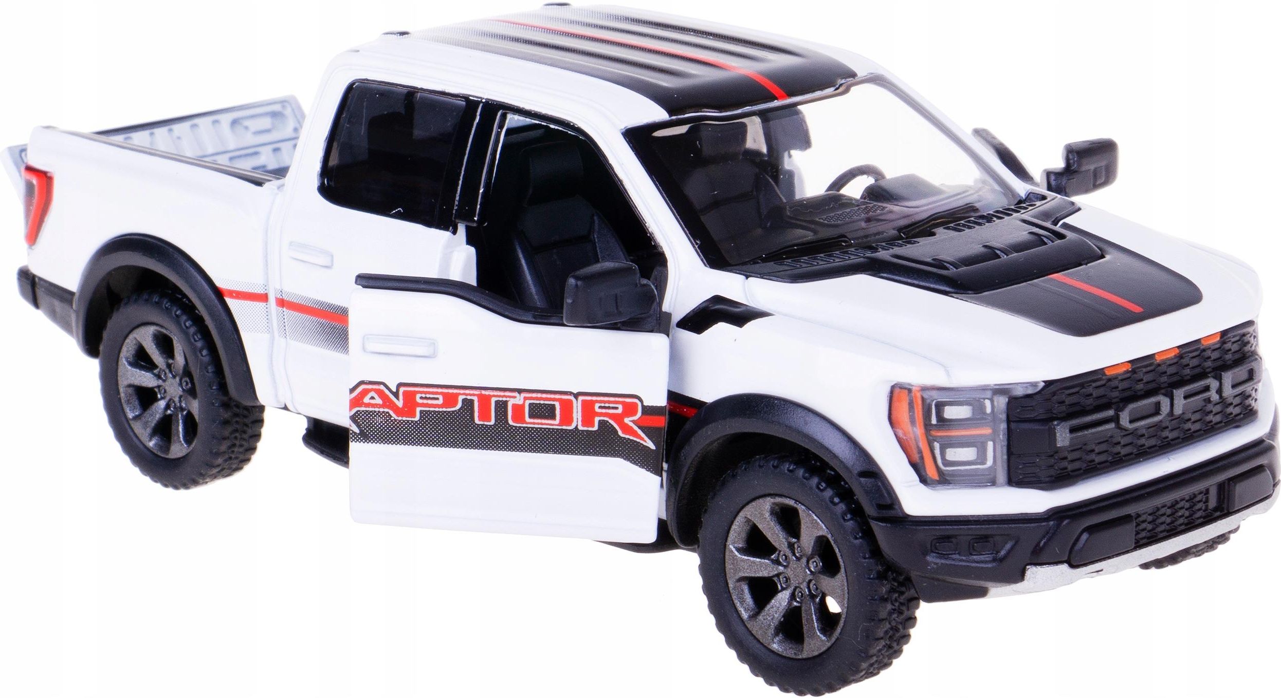 Kinsmart Ford F-150 Raptor 2022 Livery 1:46 Biały - Ceny i opinie ...