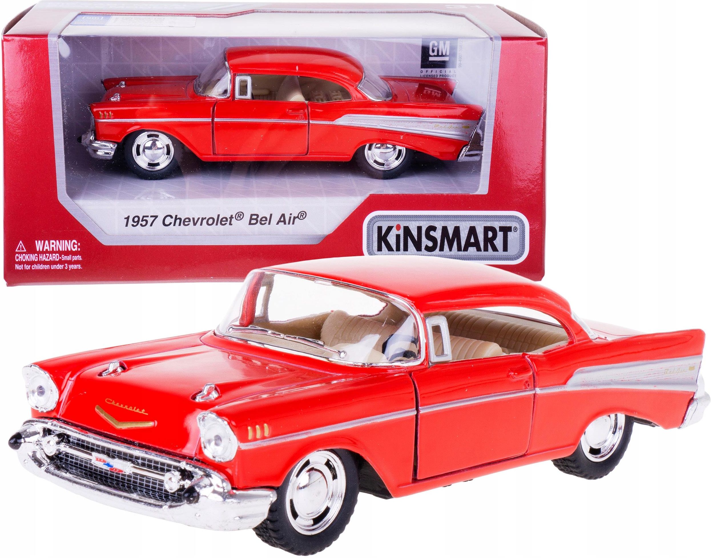 Kinsmart Chevrolet Bel Air Metalowy 1:40 Box Czerw - Ceny i opinie ...