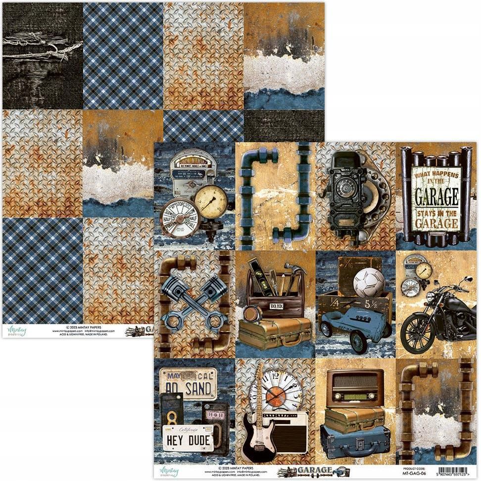 Mintay Papier Scrapbooking 30X30 Garage 06 - Ceny i opinie - Ceneo.pl