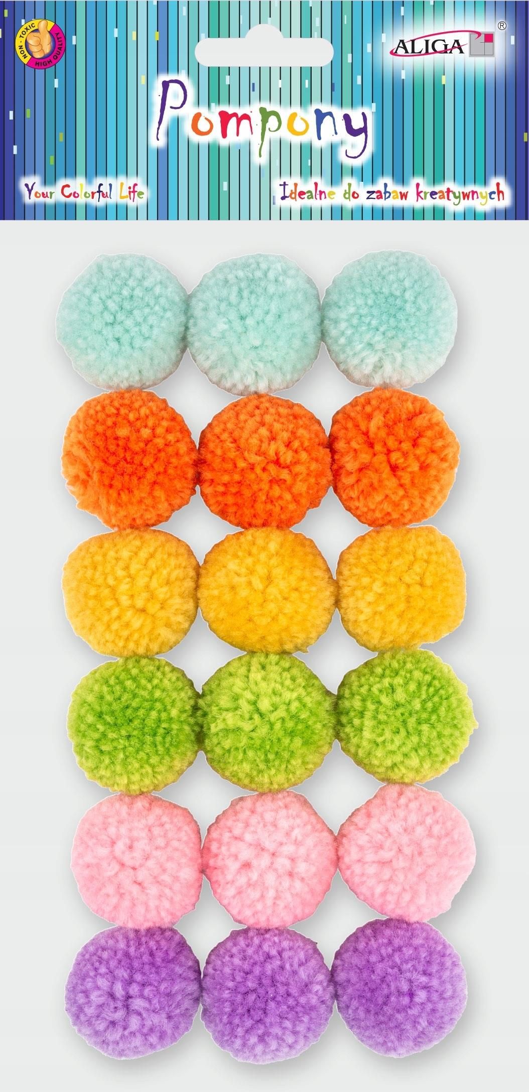 Pompony Pomponiki Kuleczki Dekoracyjne Kreatywne - Ceny i opinie - Ceneo.pl