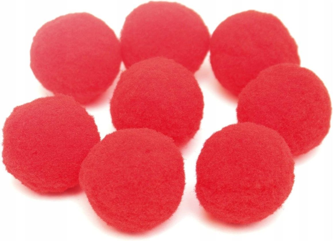 Pompony Puszyste 2,5cm 10 Sztuk Czerwone - Ceny i opinie - Ceneo.pl