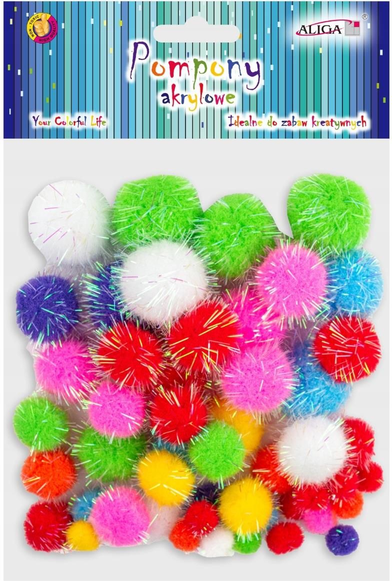 Aliga Pompony Pomponiki Kreatywne Kuleczki Akrylowe Mix - Ceny i opinie ...