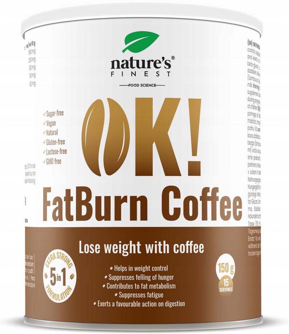Nature's Finest OK! FatBurn Coffe 150 g (3830052956188) - Opinie i ceny ...