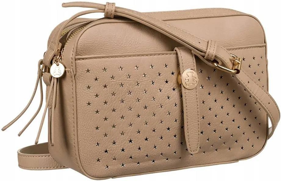 Listonoszka ze skóry ekologicznej z ażurowym — LuluCastagnette TULLIO ...