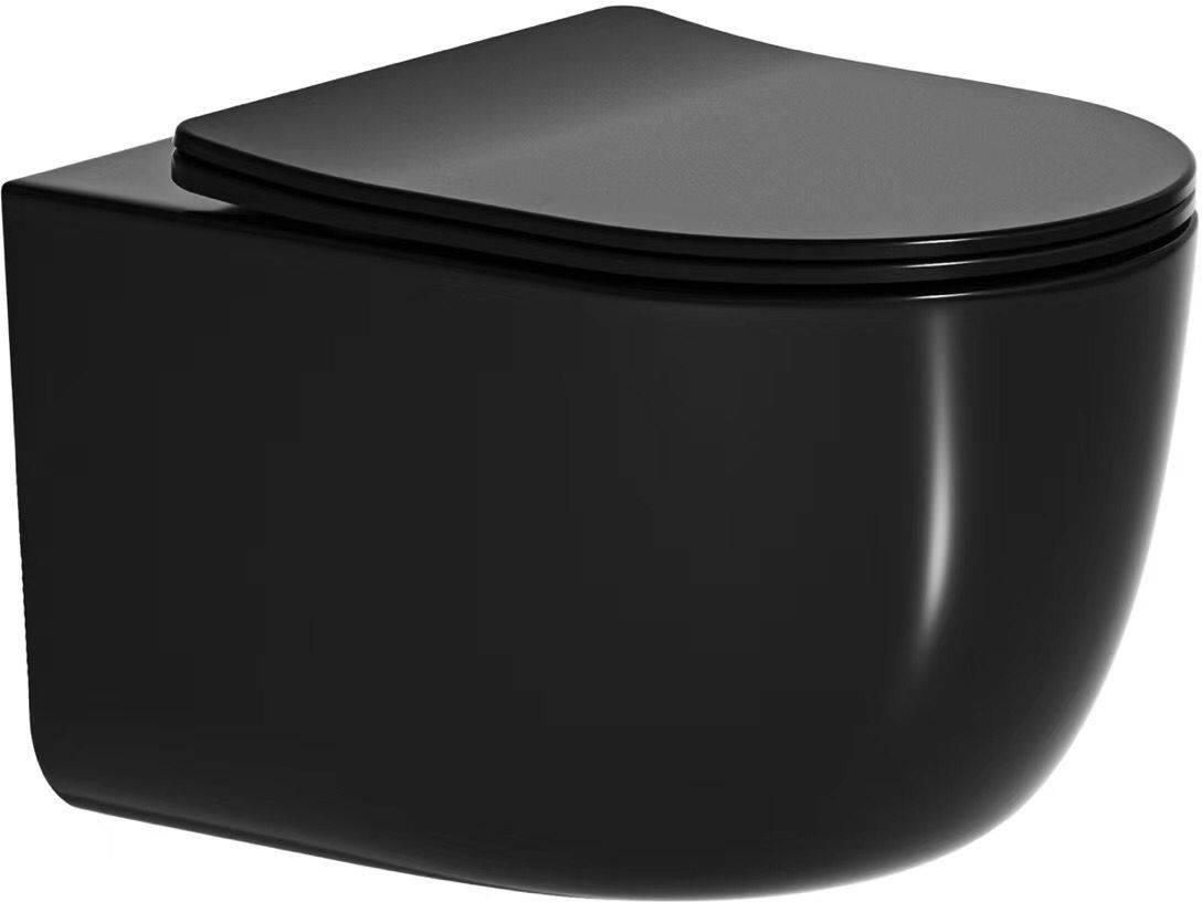 Miska WC Fun 53 wc Rimless ( bez rantu ) z deską Slim wolnoopadającą ...