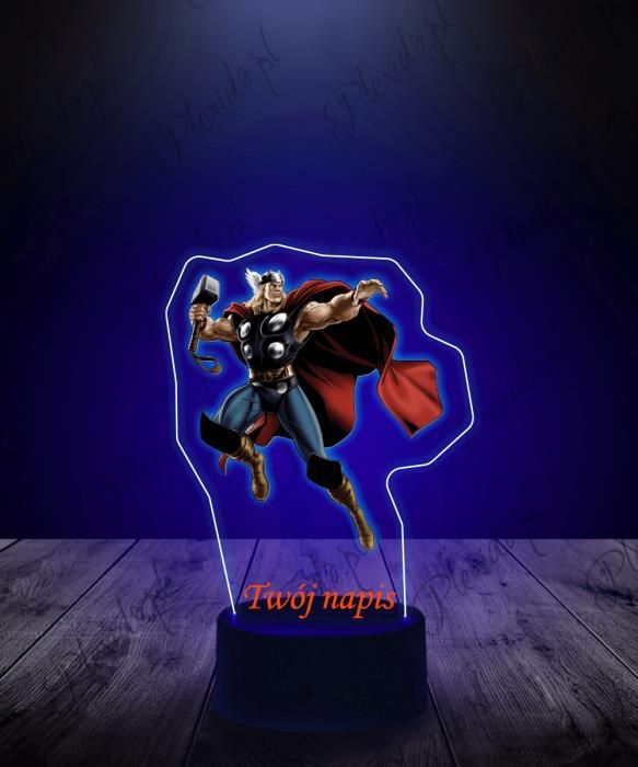 Lampka Led 3D Plexido Z Nadrukiem Thor - Ceny i opinie - Ceneo.pl