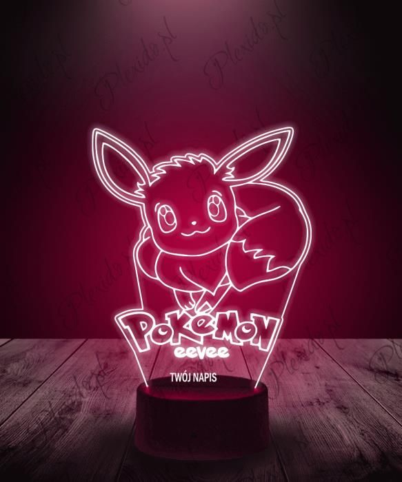 Lampka Led 3D Plexido Eevee Pokemon Napis - Opinie i atrakcyjne ceny na ...