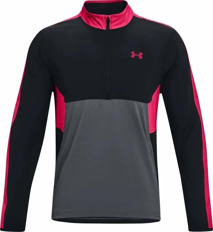 Under Armour Storm Windstrike Mens 1/2 Zip Jacket Black Jet Gray Penta ...