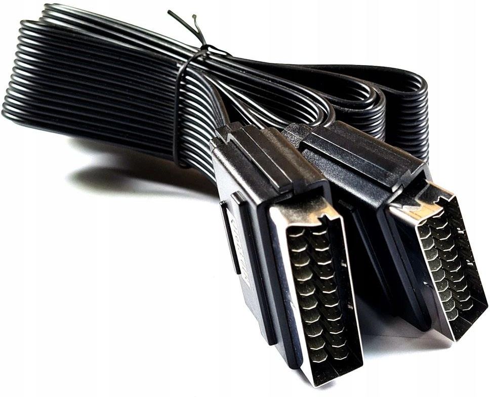 Talvico Przewód Euro Scart 5M Płaski Taśma - Opinie i ceny na Ceneo.pl