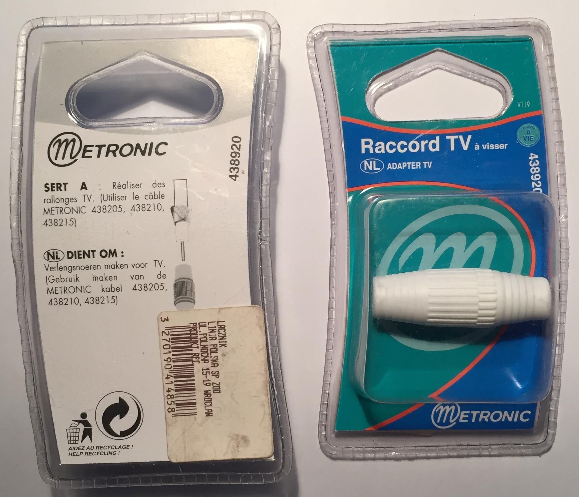 Metronic Łącznik Adapter Kabla Koncentrycznego Coax - Opinie i ceny na ...