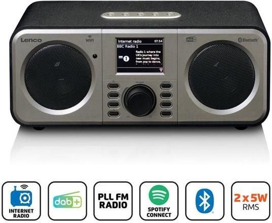 Radio internetowe Lenco Dir-141 Black - Czarny (Dir141Bk) - Opinie i ...