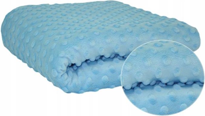 Kamtex Tkanina Minky Kropki Materiał 380g Jasno Niebieski 13331451105 - Ceny i opinie - Ceneo.pl