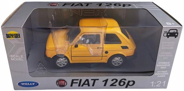 Welly Metalowy model Fiat 126p 1:21 Maluch Prl 11218943359 - Ceny i ...
