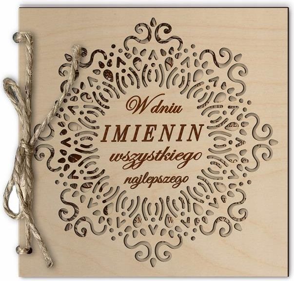 Kartka Imieninowa na Imieniny Drewno 13069017646 - Ceny i opinie - Ceneo.pl