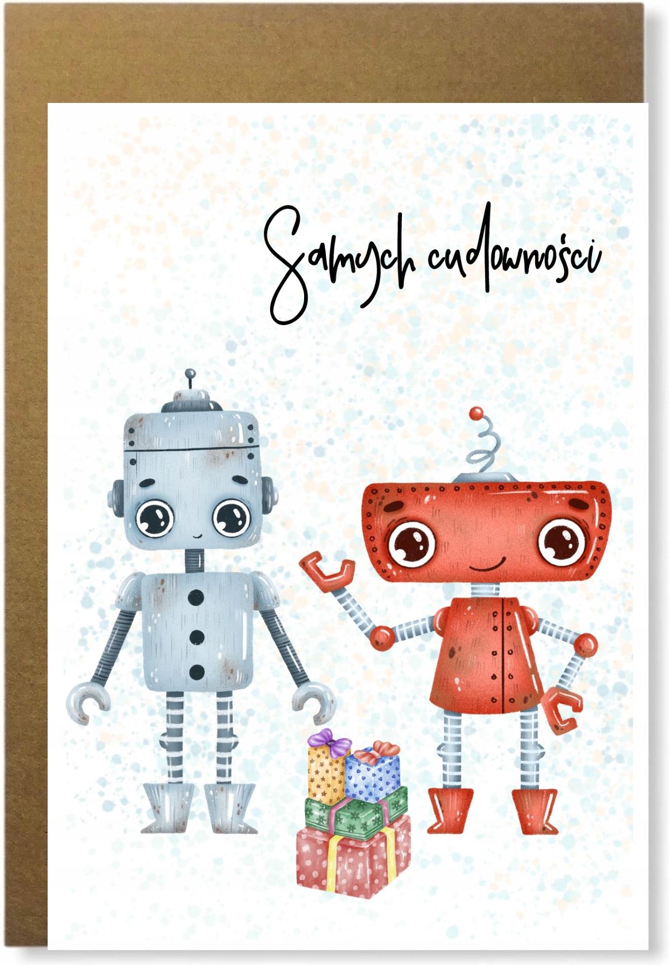 Kartka z robotami dla dziecka urodziny 13121422838 - Ceny i opinie ...