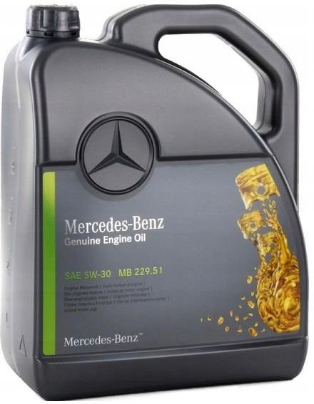Olej silnikowy MERCEDES 5W30 229.52 oryginalny olej serwisowy 5L ...