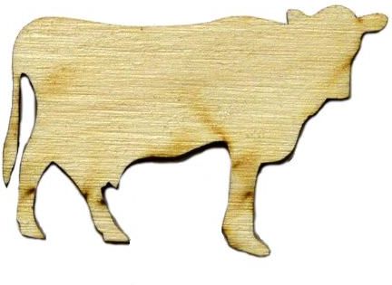 Kreatywne Myślenie Krowa Eko drewno sklejka decoupage scrapki 5cm ...