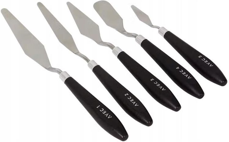 Avec Szpachelki malarskie 5szt. zestaw tradycyjne 13360214644 - Ceny i ...