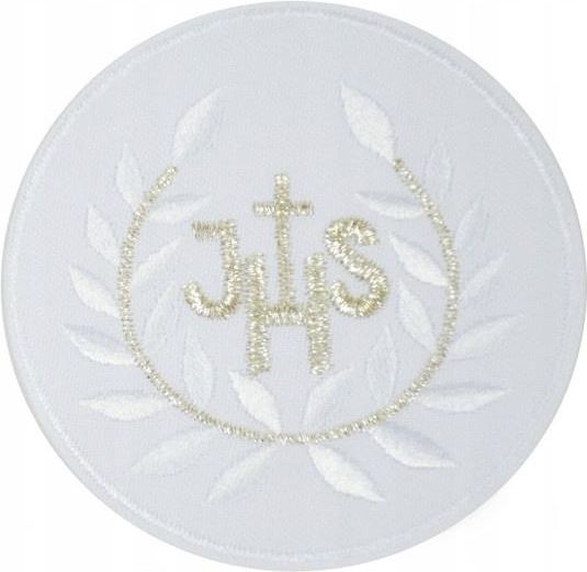 Hostia Ihs haft naszywka 1szt. alba Komunia aplikac 13143771545 - Ceny ...