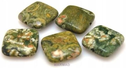 Riolit Zielony Kwiatowy Kwadrat 20X20Mm 13301755528 - Ceny i opinie ...