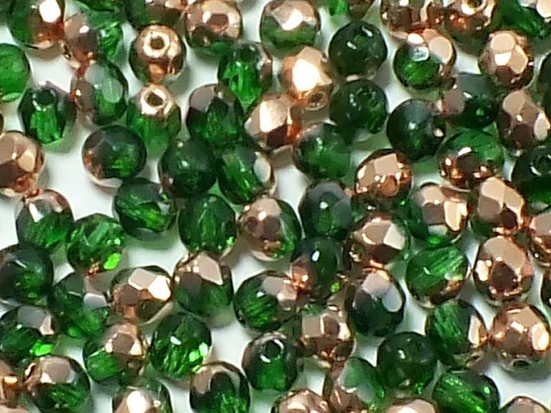 Fp 4mm Copper Green Emerald 40szt. 13355021326 - Ceny i opinie - Ceneo.pl