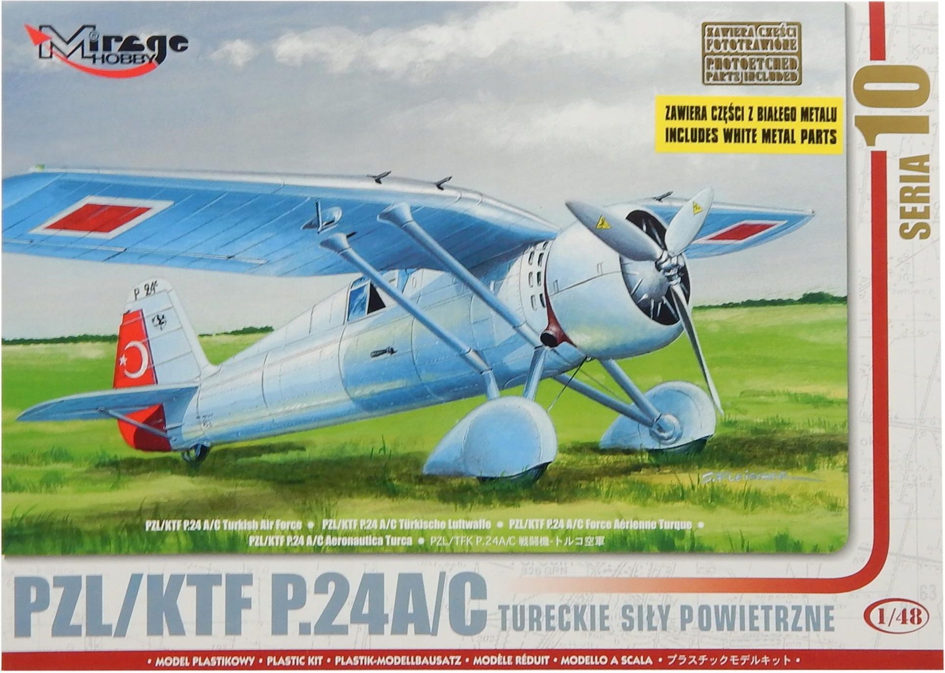 Mirage Hobby B211 Model samolotu do sklejania Pzl Ktf P.24 C ...