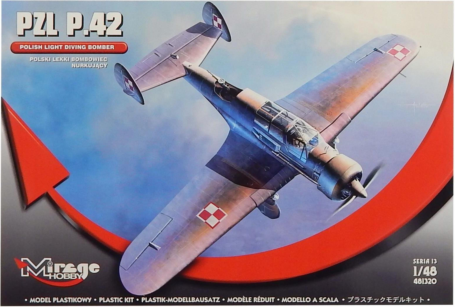Mirage Hobby B226 Model samolotu do sklejania Pzl P.42 13228056772 ...