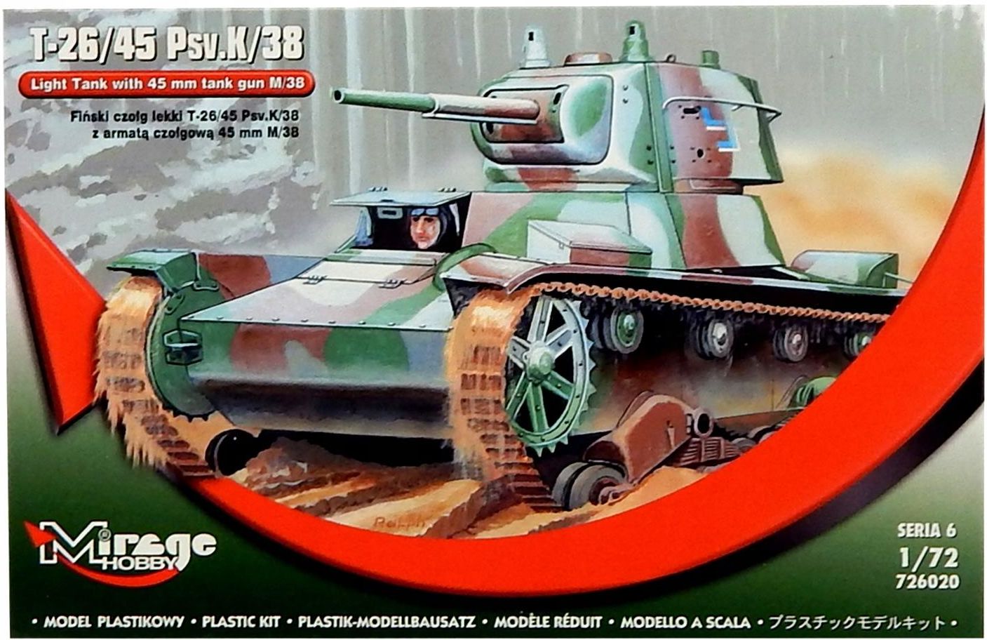 Mirage Hobby B249 Model Do Sklejania Czołg T-26 Finlandia 13224914936 ...
